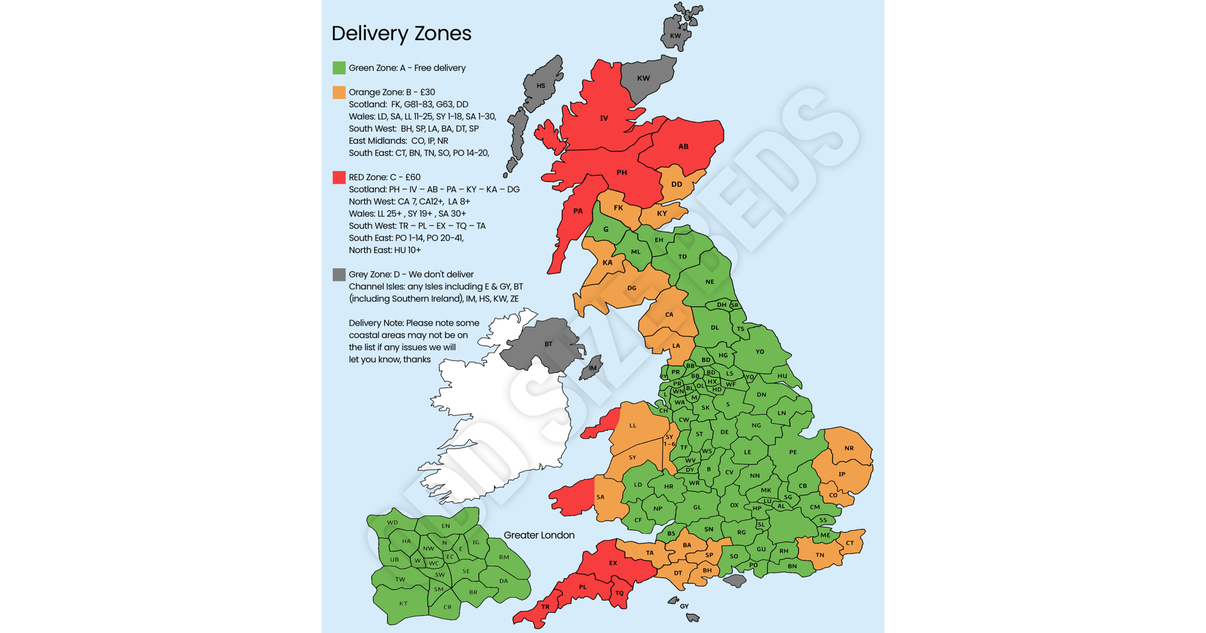 Delivery Information | Odd Size Beds