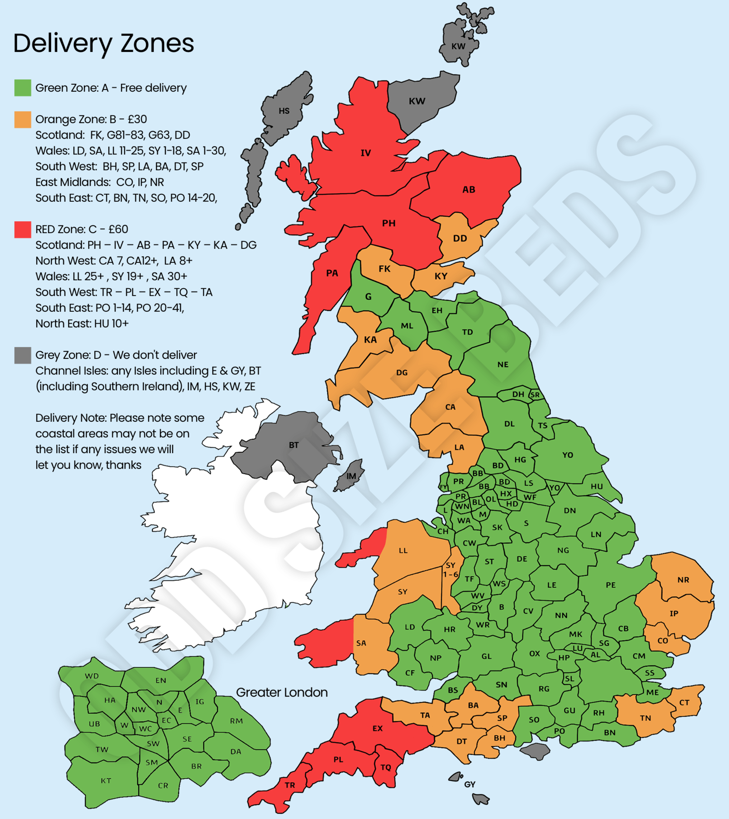 Delivery Information | Odd Size Beds