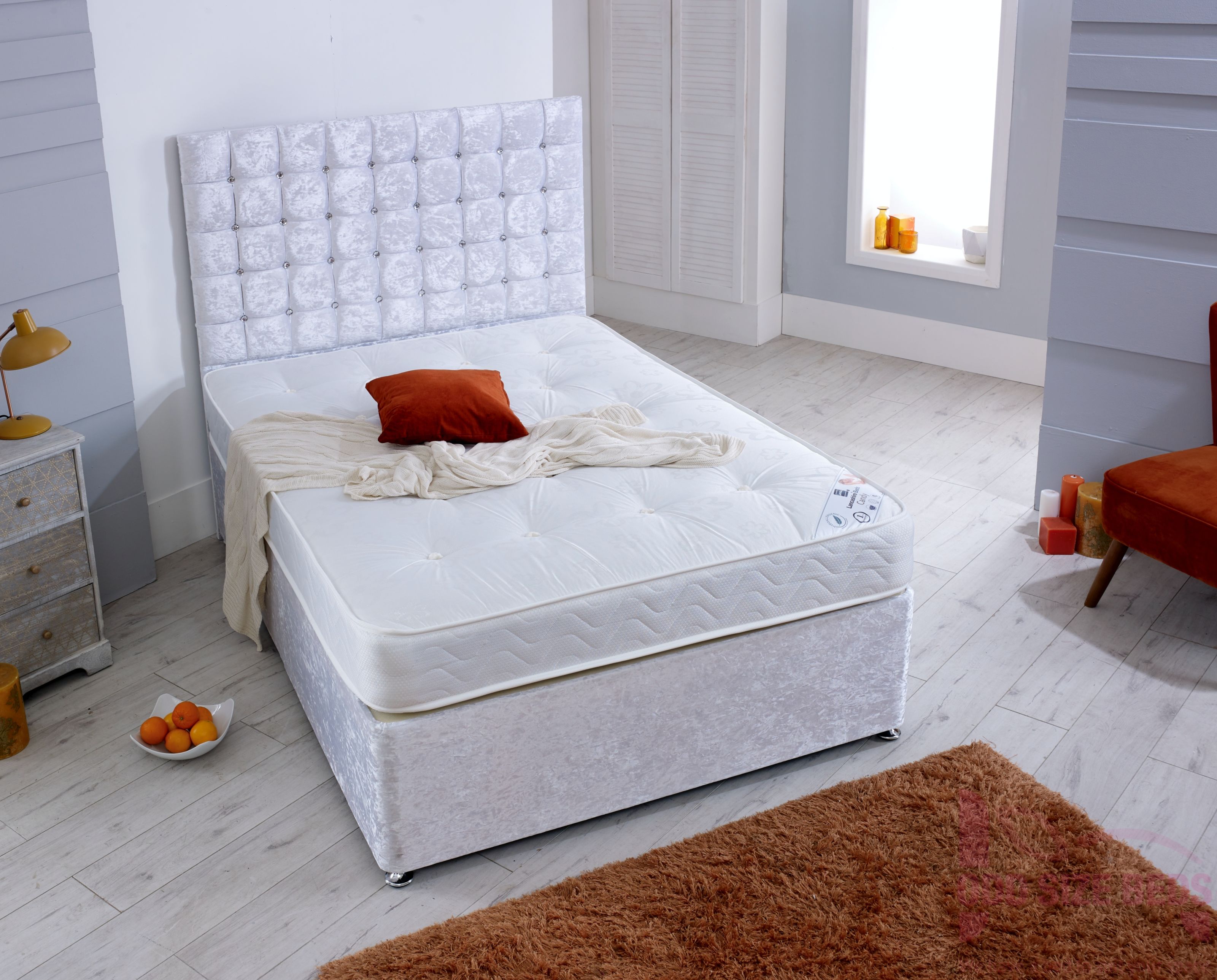 Divan white bed store